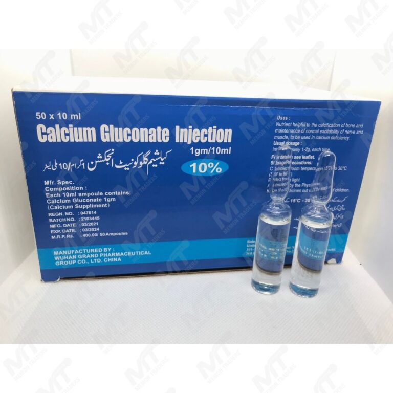 Calcium Gluconate Injection - Memon Traders