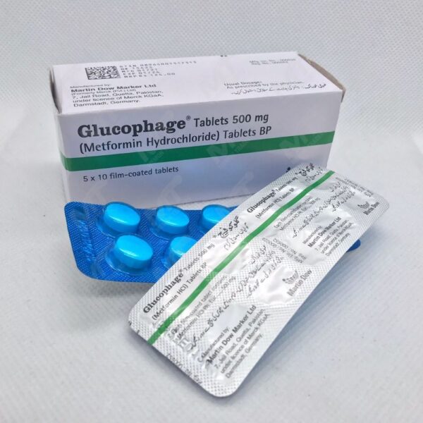 Glucophage Tab 500mg (Metformin Hydrochloride) - Memon Traders