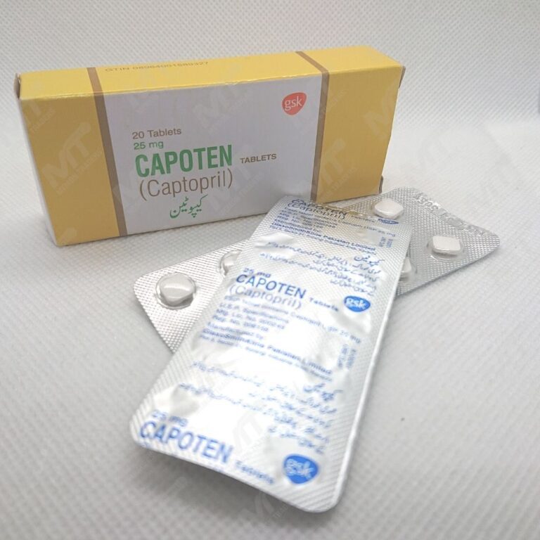 Capoten 25mg (Captopril) in Pakistan- Memon Traders